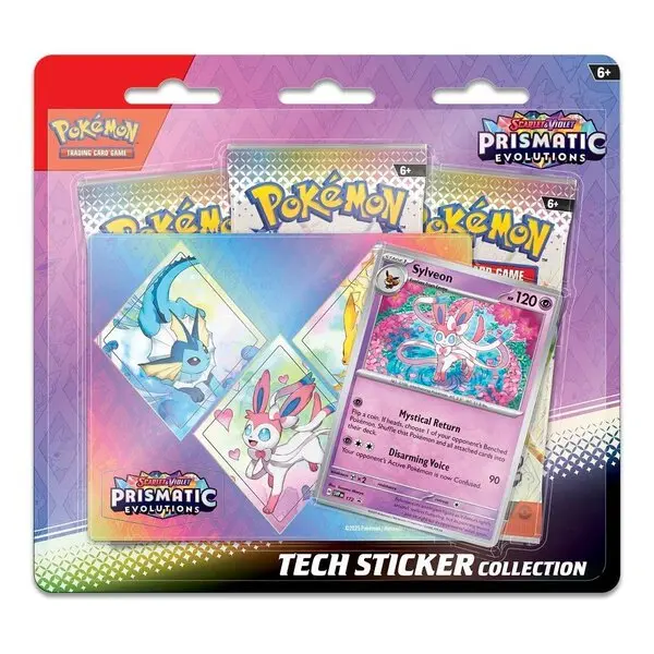 POKEMON Card Eng. 2025 Sv: Prismatic Evolutions Tech Sticker Collection Box 'sylveon - Multi-color