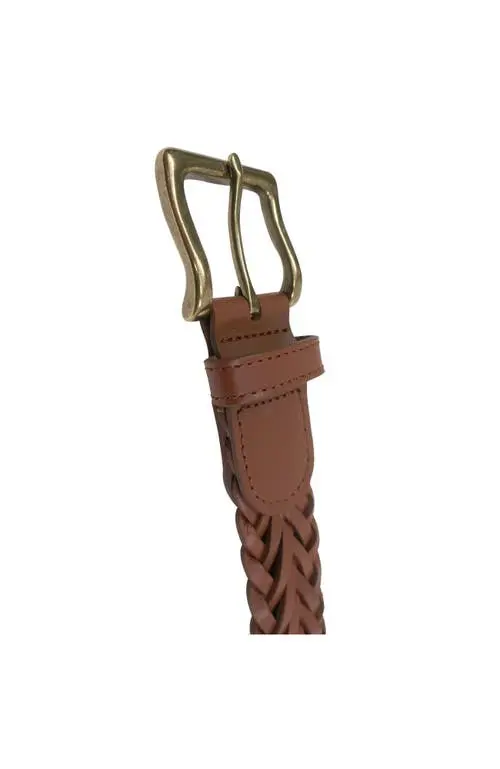 Brooks Brothers Braided Leather Belt
