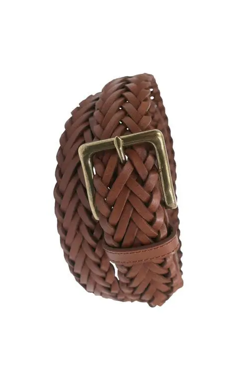 Brooks Brothers Braided Leather Belt