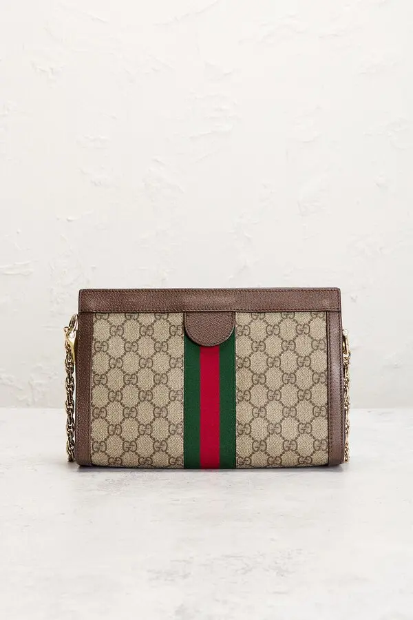 Gucci Ophidia Shoulder Bag - Brown