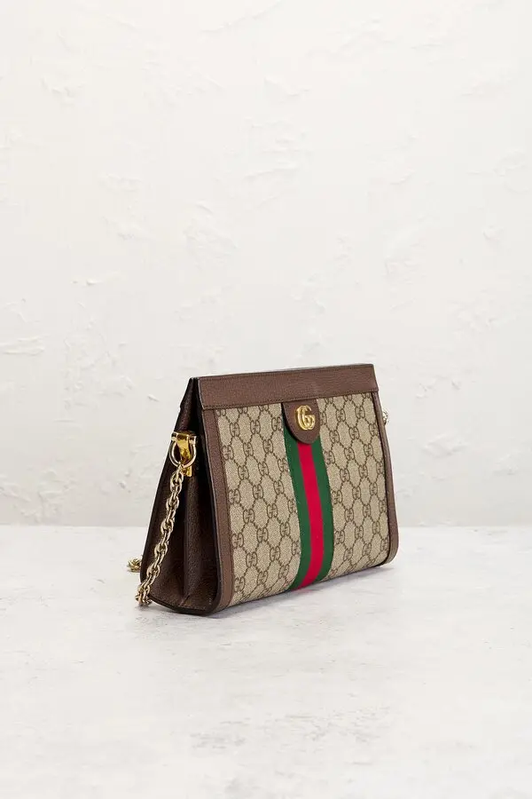 Gucci Ophidia Shoulder Bag - Brown