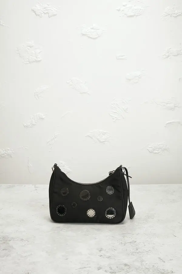 Prada Sequin Polka Dot Re-edition 2005 Re-nylon Shoulder Bag