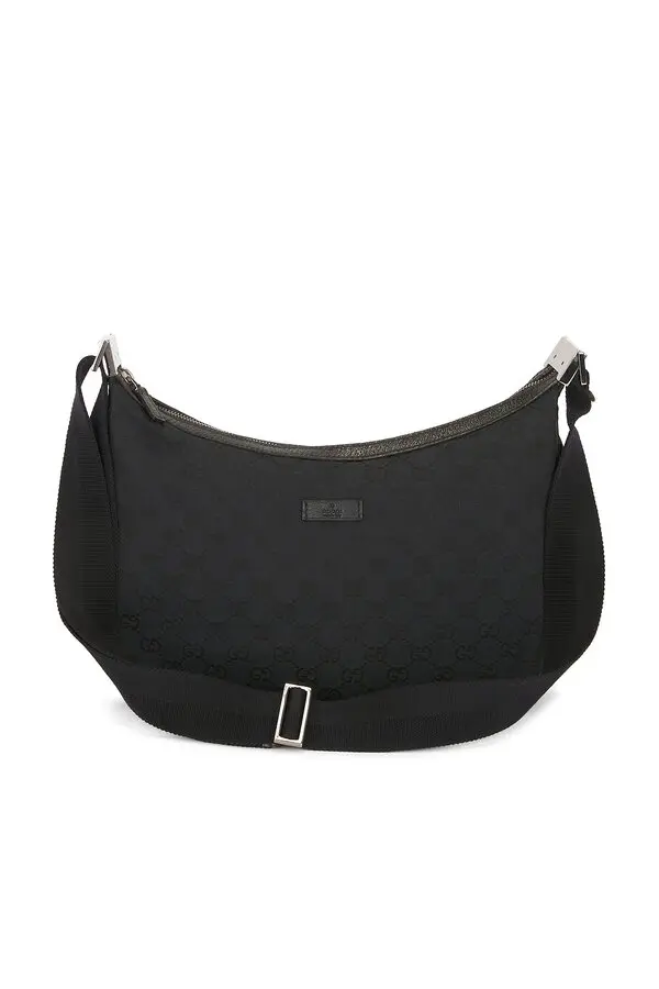 FWRD RENEW Gucci Half Moon Hobo Bag - Black