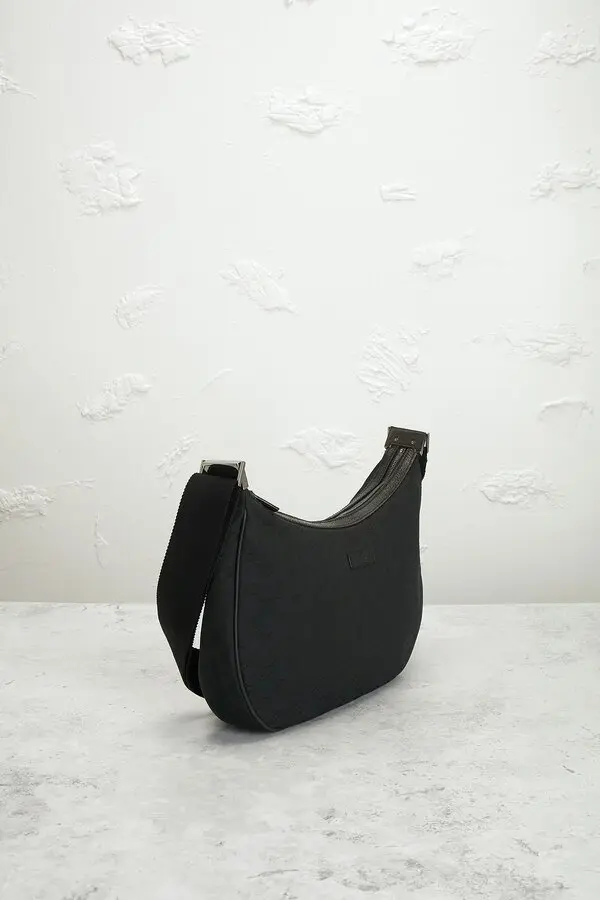 Gucci Half Moon Hobo Bag - Black