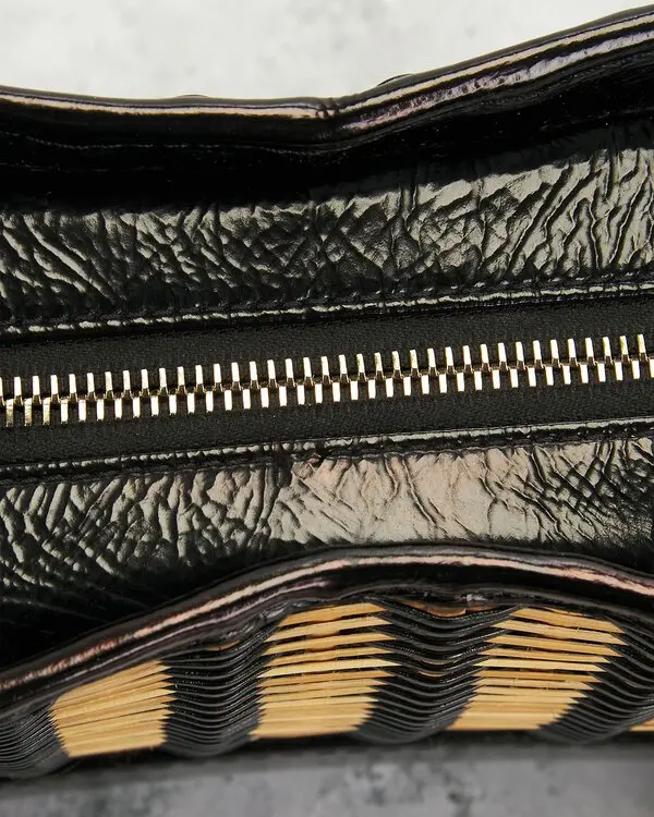 FWRD RENEW Chanel Rattan Small Gabrielle Hobo Bag