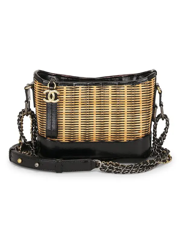 FWRD RENEW Chanel Rattan Small Gabrielle Hobo Bag