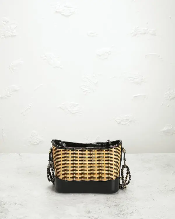 FWRD RENEW Chanel Rattan Small Gabrielle Hobo Bag