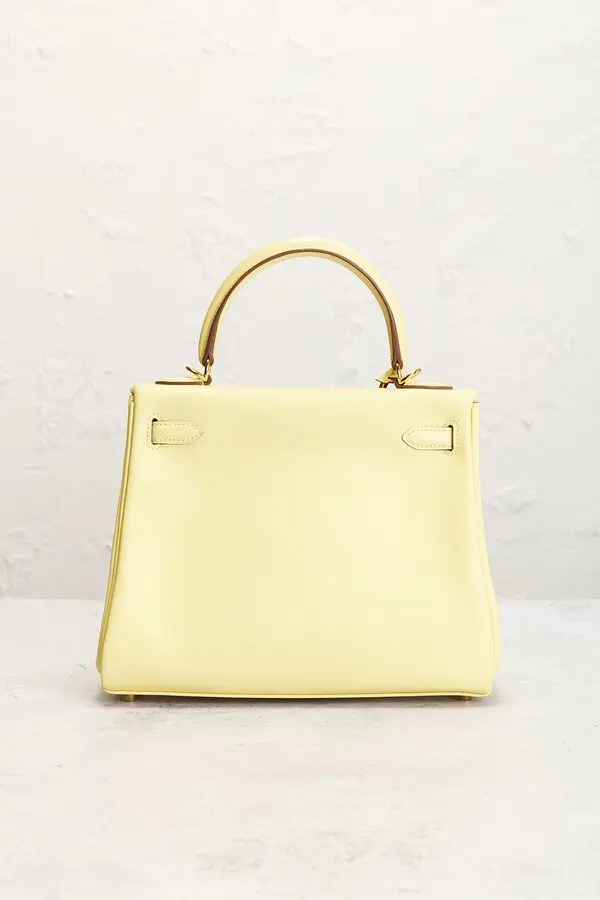 FWRD RENEW Hermes Kelly 25 Handbag - Jaune Poussin