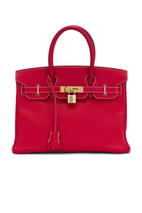 Hermès Epsom Birkin 30 Handbag - Rouge