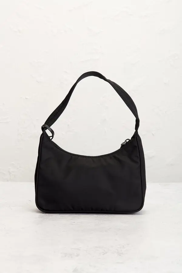 Prada Mini Re-edition 2000 Re-nylon Shoulder Bag - Black