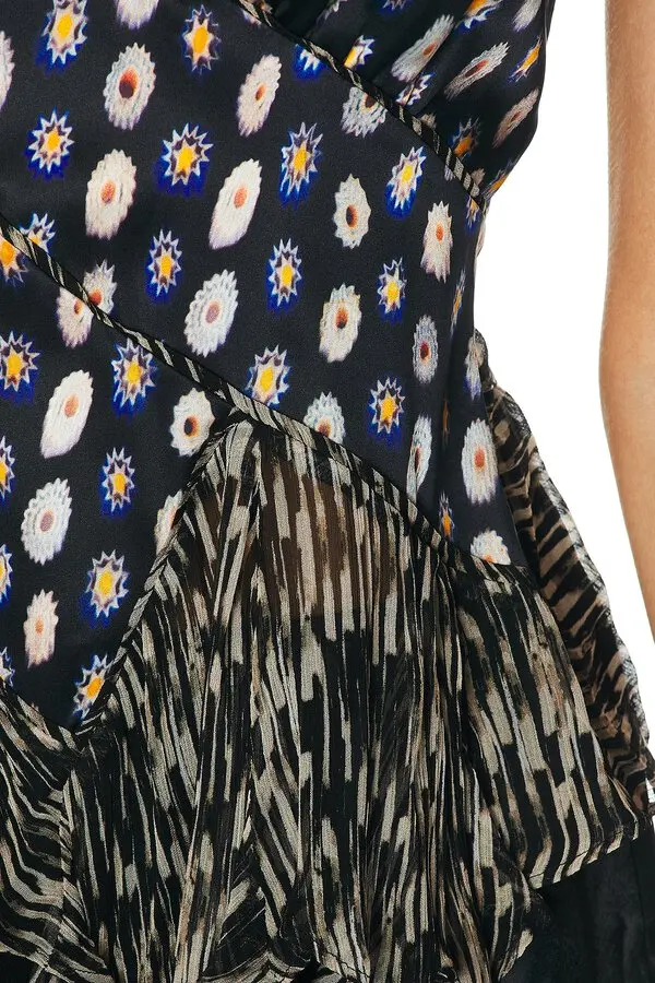 Staud Maeva Silk Top - Glasswork Multi