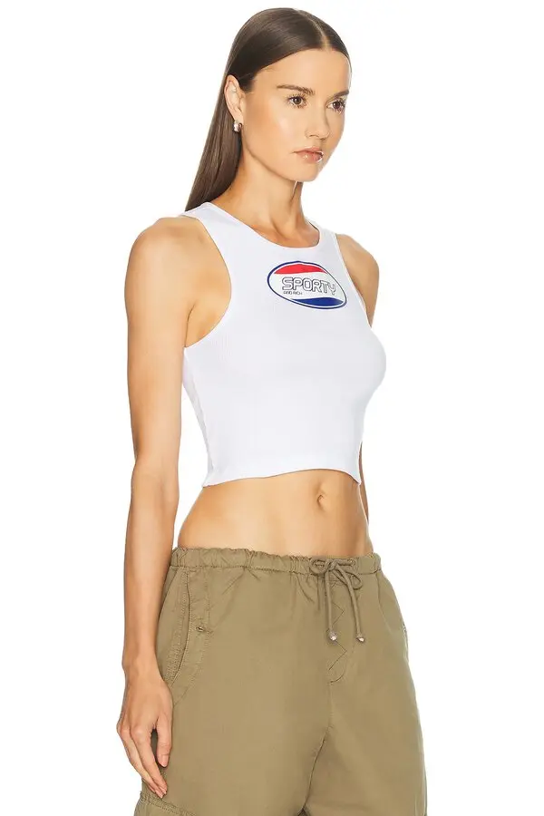 SPORTY & RICH Britney Ribbed Baby Tank Top