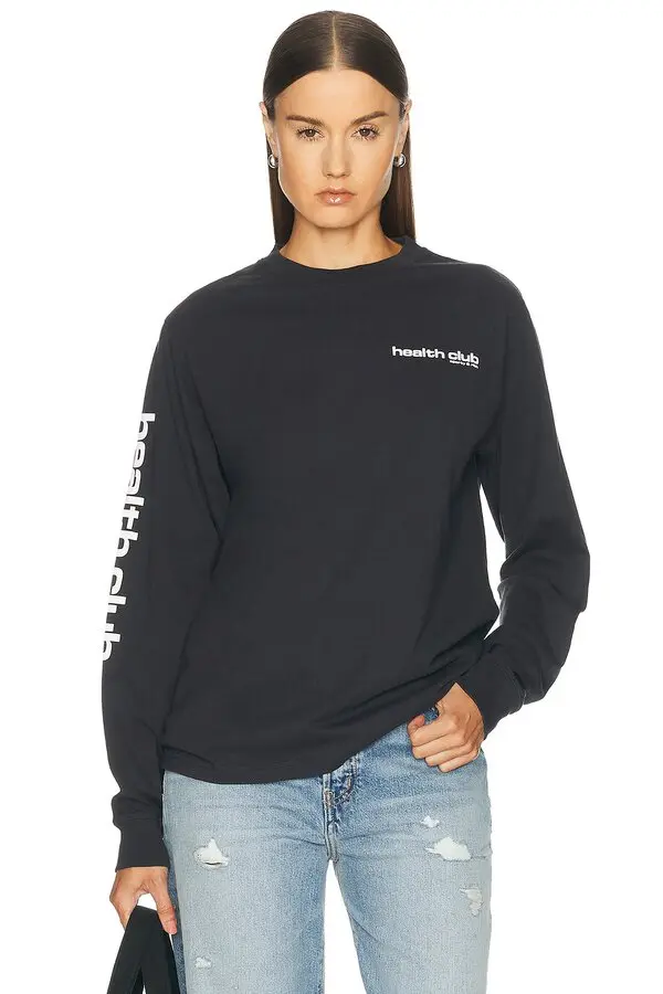 SPORTY & RICH Bold Health Longsleeve Tee