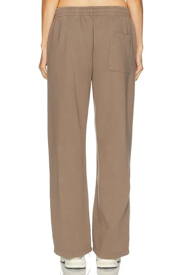 SPORTY & RICH Ny Crest Embroidered Wide Sweatpant