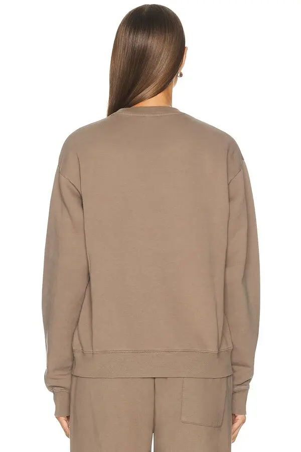 SPORTY & RICH H&amp;w Crest Embroidered Crewneck Sweatshirt