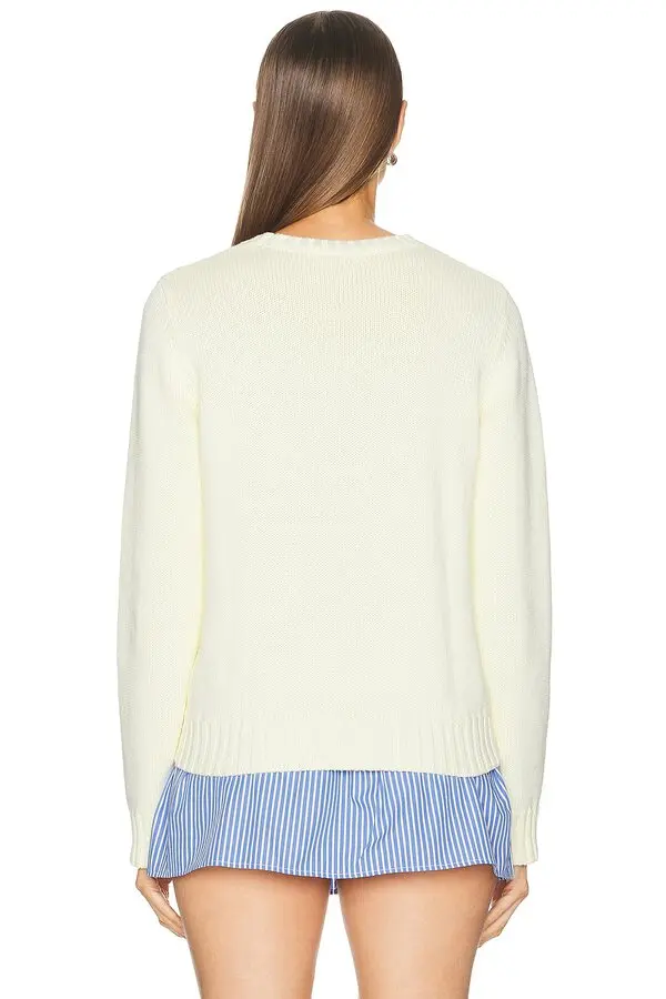 Sporty & Rich Ny Crest Knitted Sweater