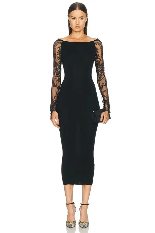 Valentino Garavani Wool Viscose Midi Dress