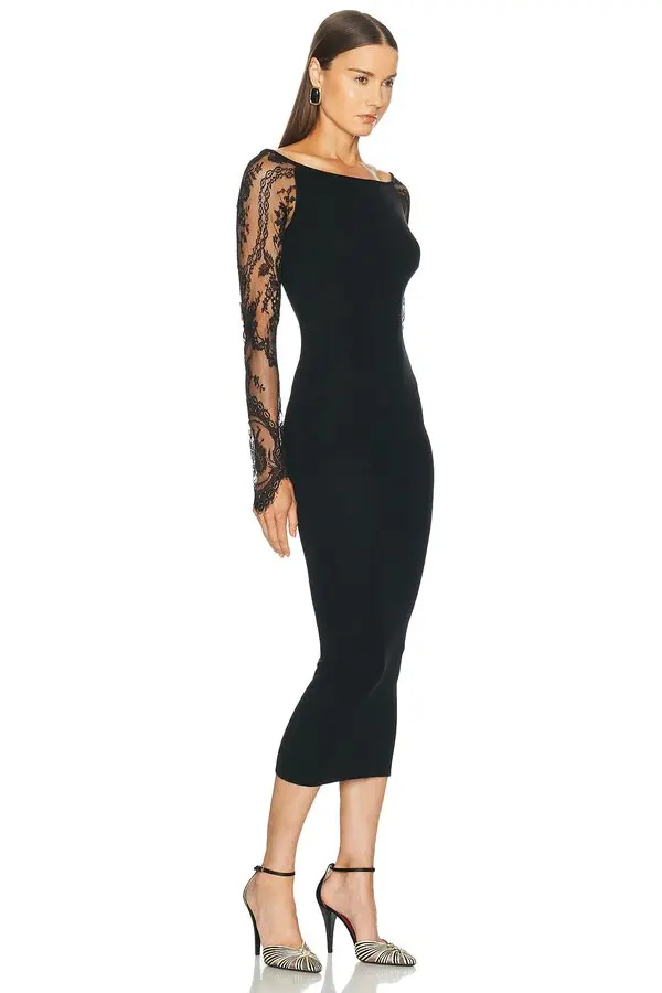 Valentino Garavani Wool Viscose Midi Dress