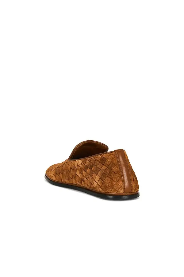 Bottega Veneta Palazzo Closed Back Slipper In Brown