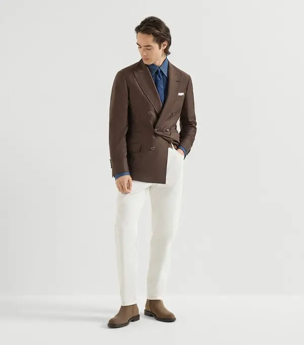 Brunello Cucinelli Denim Chambray Shirt