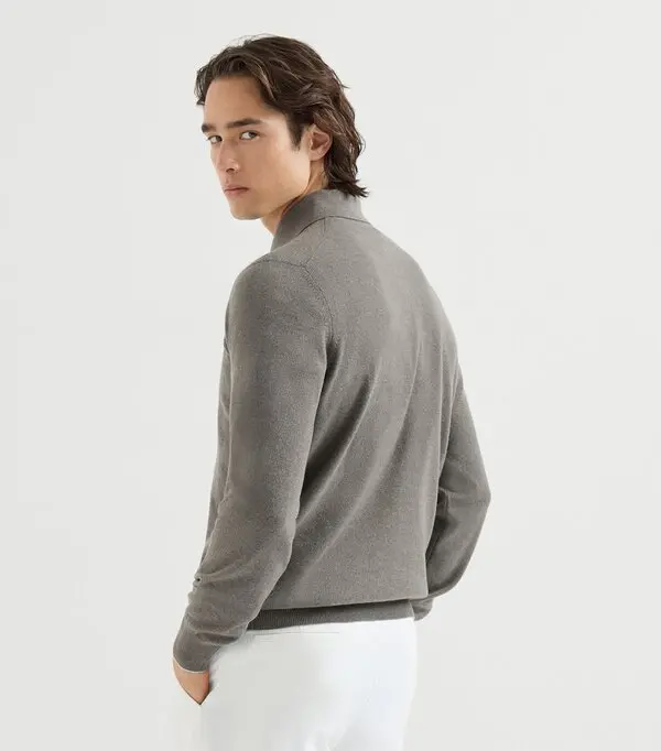 Brunello Cucinelli Cashmere Polo Sweater - Green