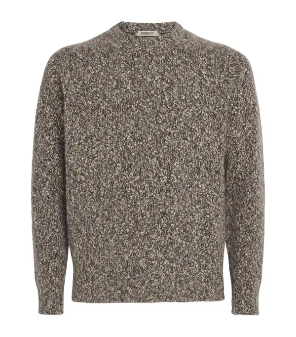 FIORONI CASHMERE Bouclé Crew-neck Sweater
