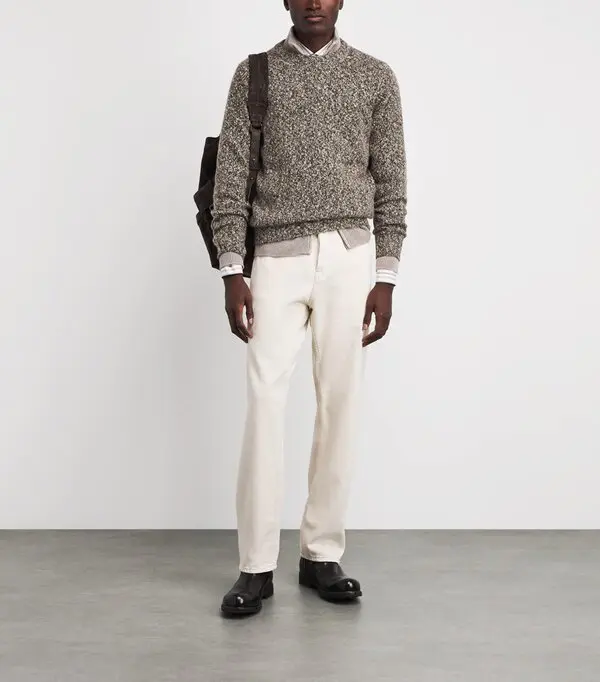 FIORONI CASHMERE Bouclé Crew-neck Sweater