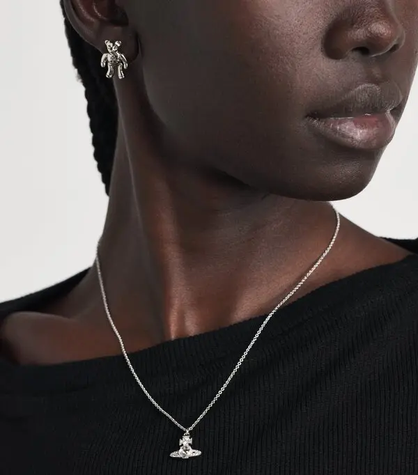 VIVIENNE WESTWOOD Diamante Heart Earrings