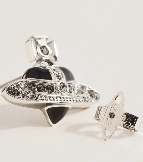 VIVIENNE WESTWOOD Diamante Heart Earrings
