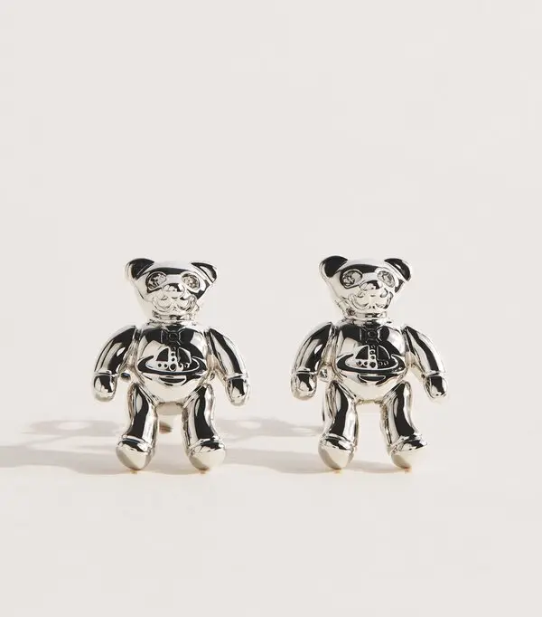VIVIENNE WESTWOOD Ruby Teddy Bear Stud Earrings