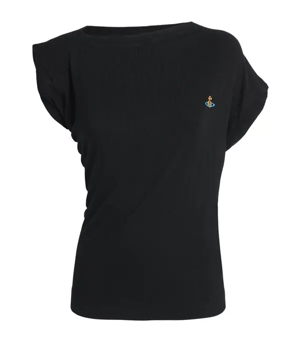 VIVIENNE WESTWOOD Asymmetric Orb Hebo Top - Black