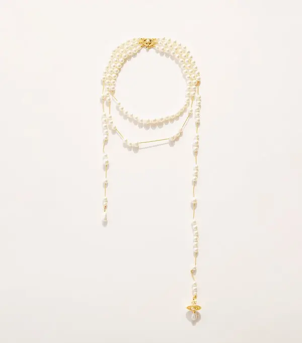 VIVIENNE WESTWOOD Broken Pearl Necklace