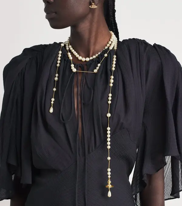 VIVIENNE WESTWOOD Broken Pearl Necklace