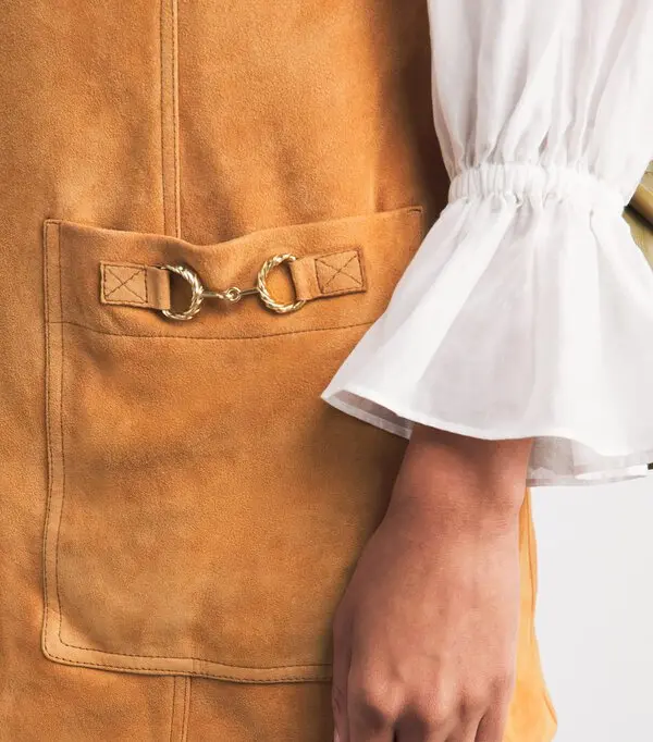 Ulla Johnson Suede Sloane Mini Dress
