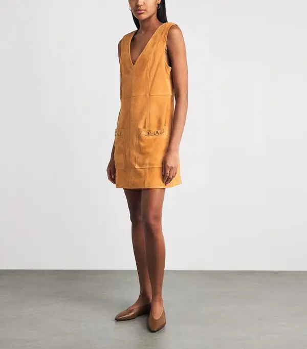 Ulla Johnson Suede Sloane Mini Dress