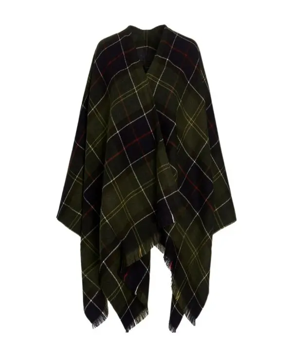 Barbour Tartan Fringed Edge Shawl