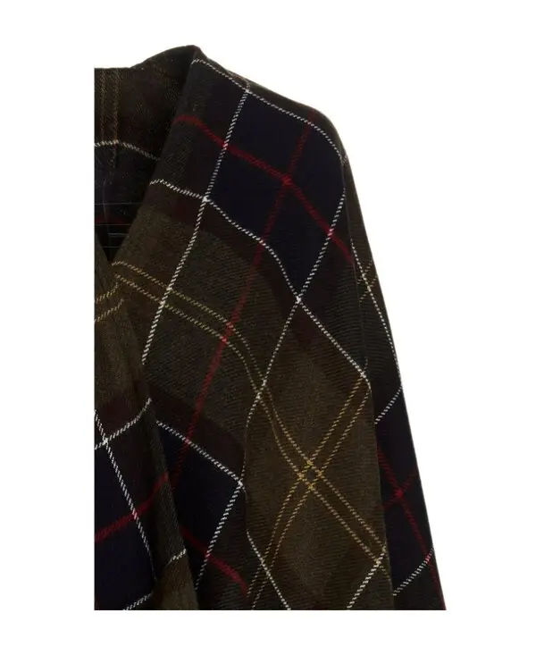 Barbour Tartan Fringed Edge Shawl