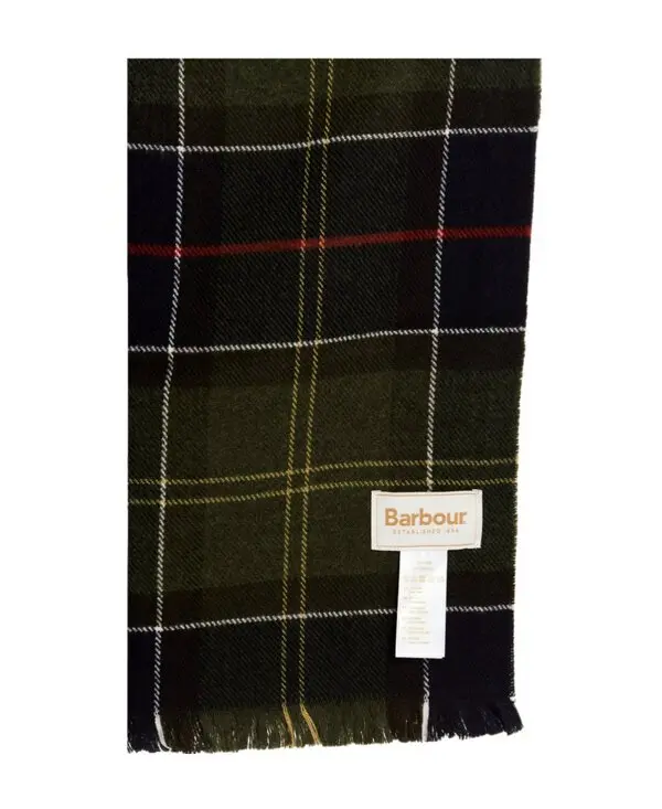 Barbour Tartan Fringed Edge Shawl