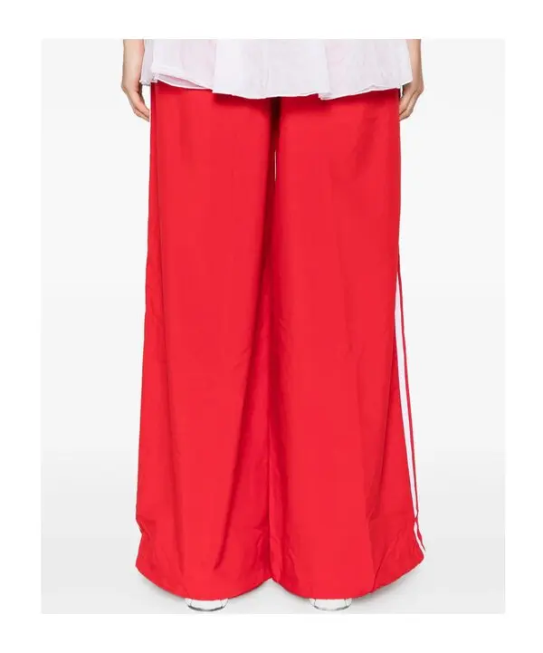 Adidas Wide Leg Trousers With Patchwork Detail