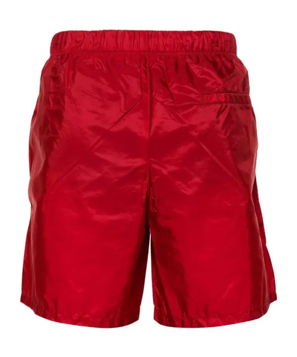Prada Triangle-logo Mid-rise Swim Shorts