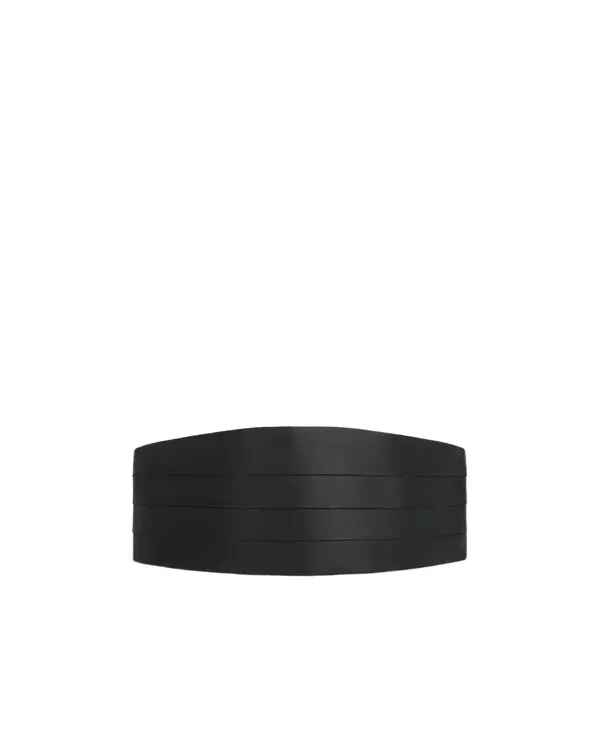 Zegna Pleat Detailed Cummerbund - Black