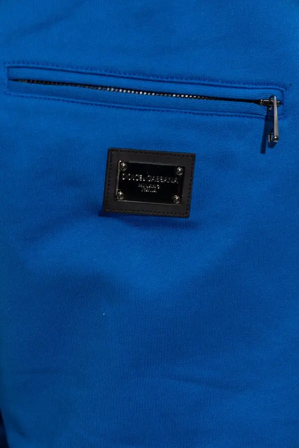 Dolce & Gabbana Dolce Gabbana Thigh-length Drawstring Track Shorts