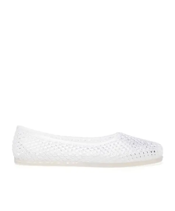 ANCIENT GREEK SANDALS Iro Jelly Ballerina Flats - White