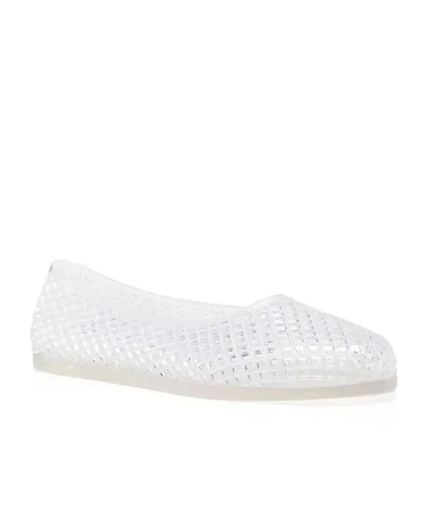ANCIENT GREEK SANDALS Iro Jelly Ballerina Flats - White