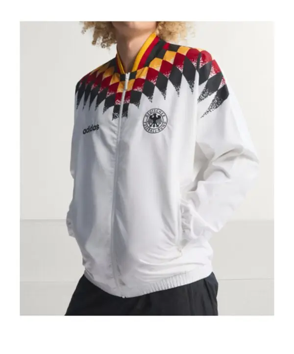 ADIDAS ORIGINALS Logo Embroidered Zip-up Jacket
