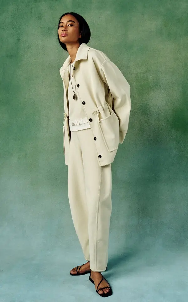 PEPA POMBO Lantana Wide Leg Pants - Off-white