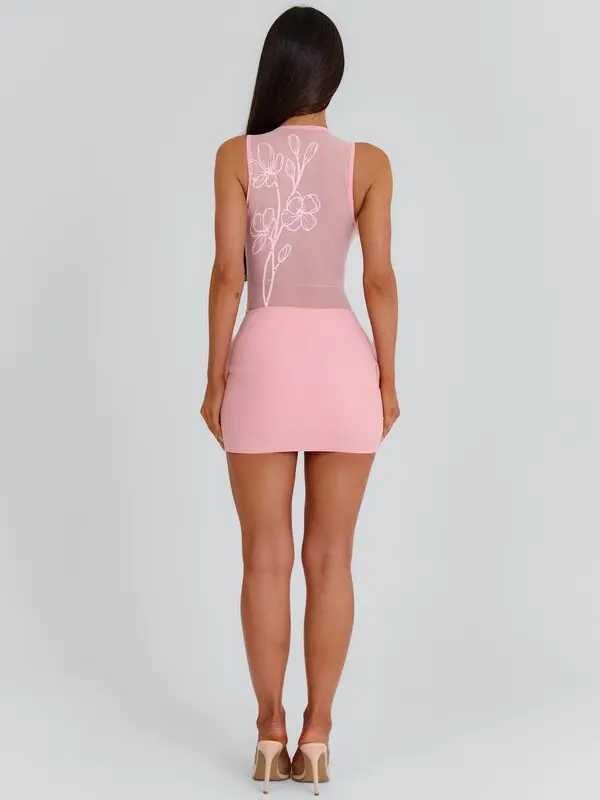 OUTCAST Iyana Mini Dress With Diamanté Detailing