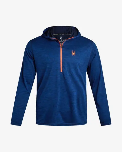 SPYDER Textured Knit Half Zip Pullover - Blue