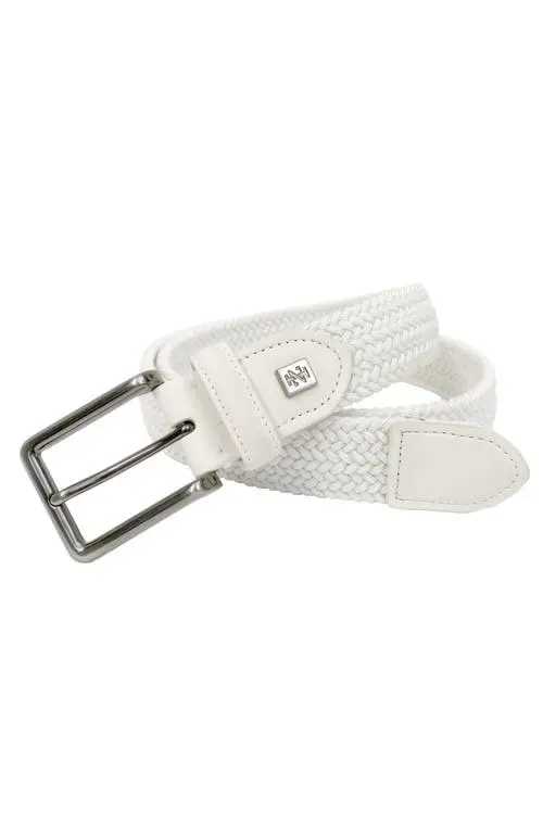 IZOD Golf Woven Stretch Belt - White