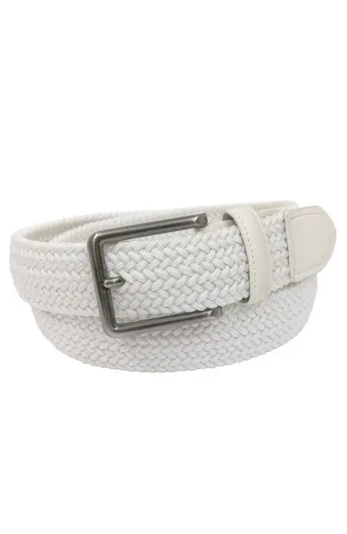 IZOD Golf Woven Stretch Belt - White